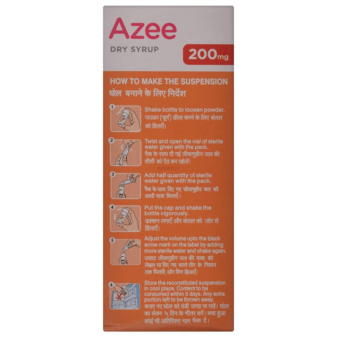 Azee 200 Dry Syrup | Rigmeds